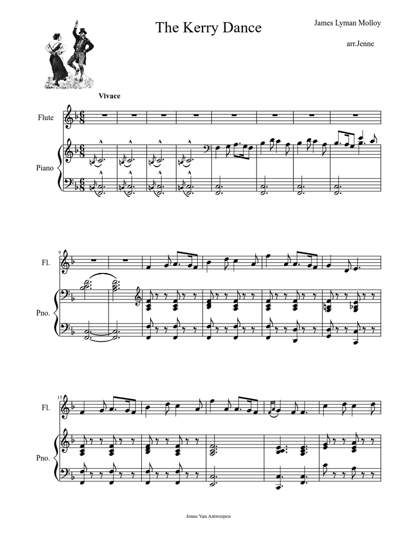The Kerry Dance Sheet music | Download free in PDF or MIDI | Musescore.com