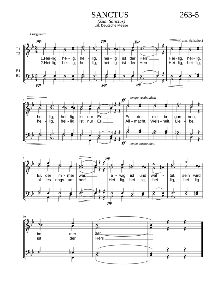SANCTUS Sheet music | Musescore.com