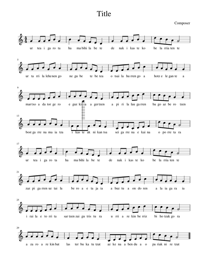 MUSIKA KANTA Sheet music for Piano (Solo) | Musescore.com