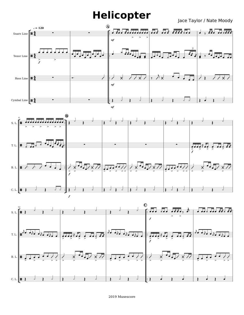Helicopter Sheet music | Musescore.com
