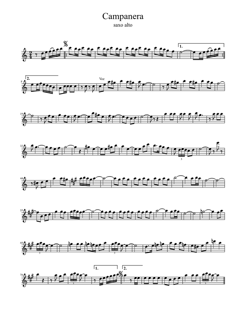 Campanera Sheet music | Musescore.com