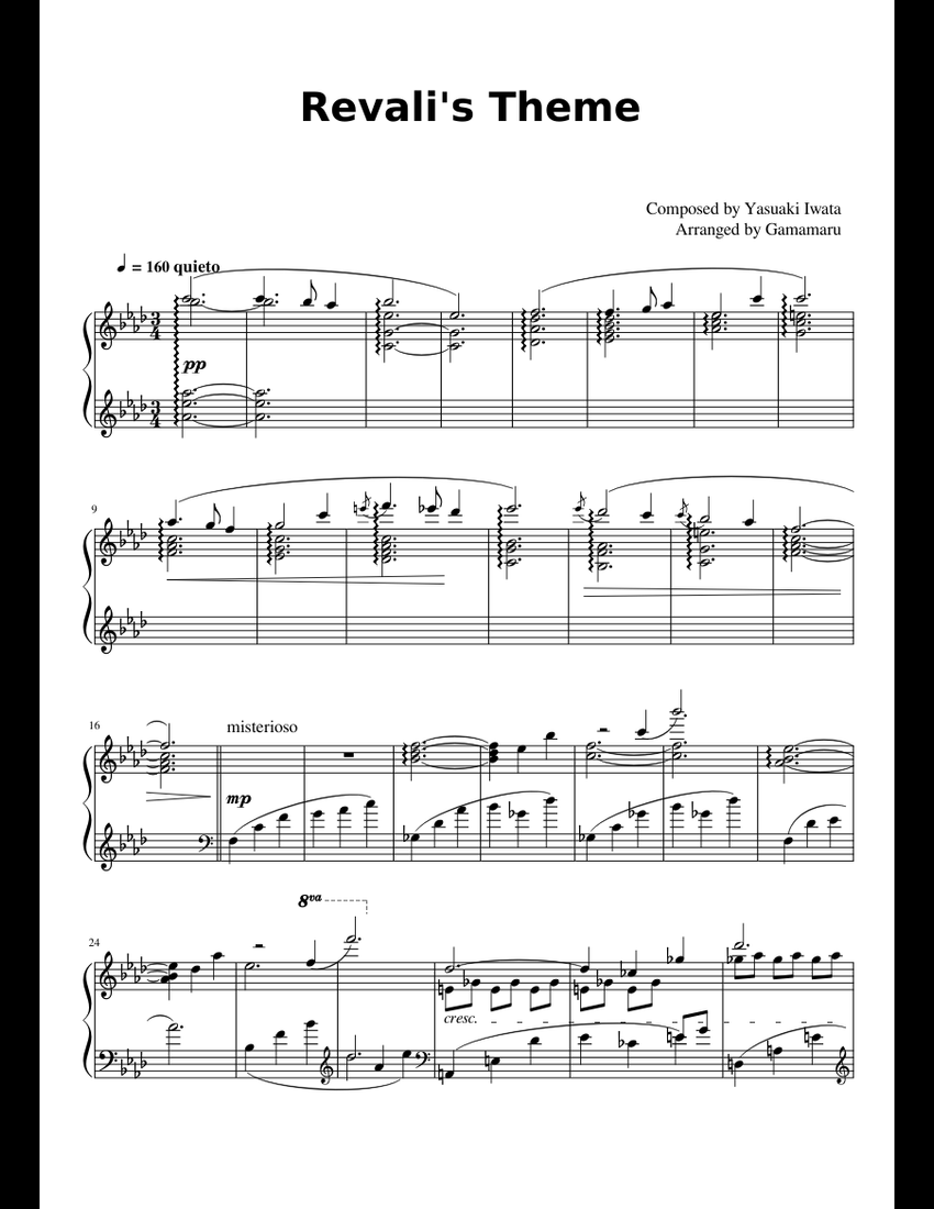 Legend Of Zelda Breath Of The Wild: Revali's Theme sheet music for Piano download free in PDF or ...