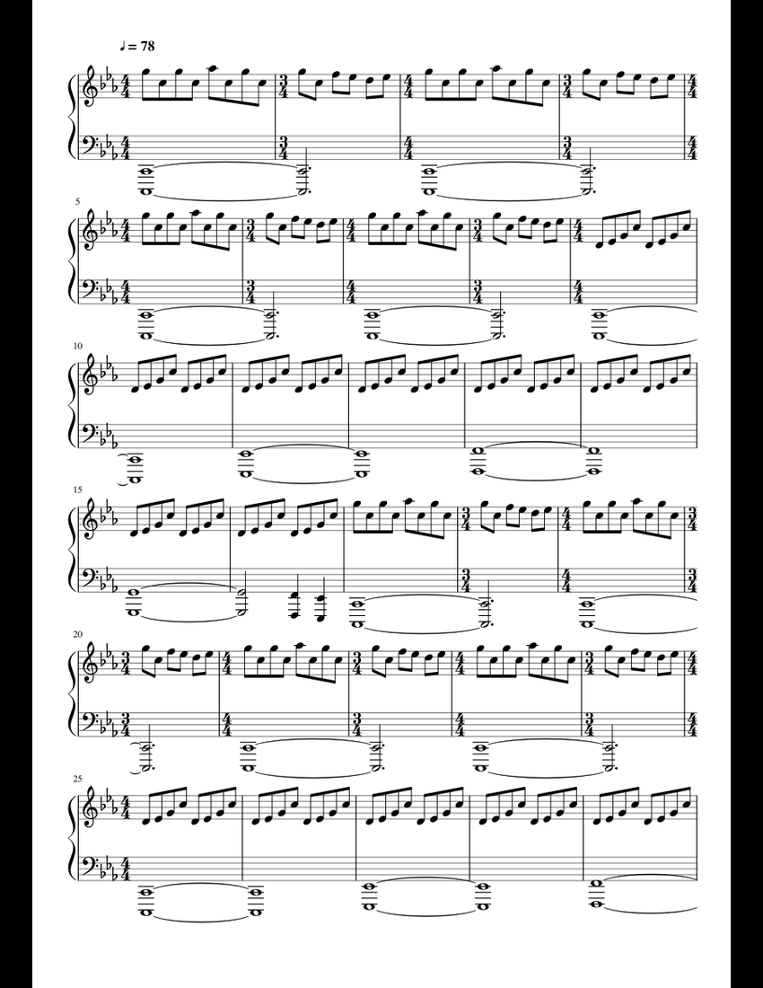 myuu - Haunted by Screams Cover sheet music for Piano download free in ...