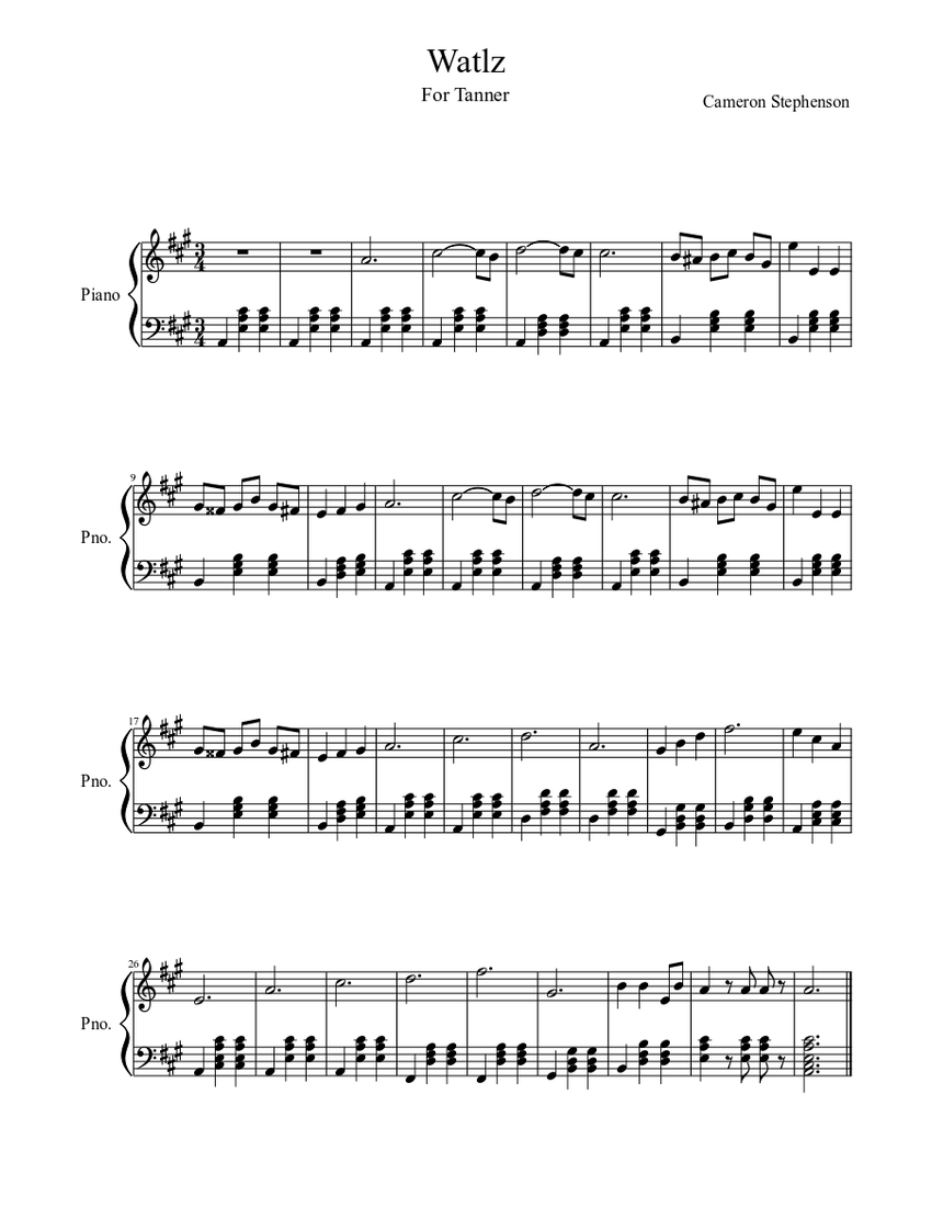 Waltz Sheet music | Download free in PDF or MIDI | Musescore.com