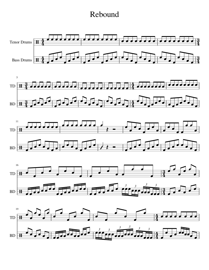 Rebound Sheet music | Musescore.com