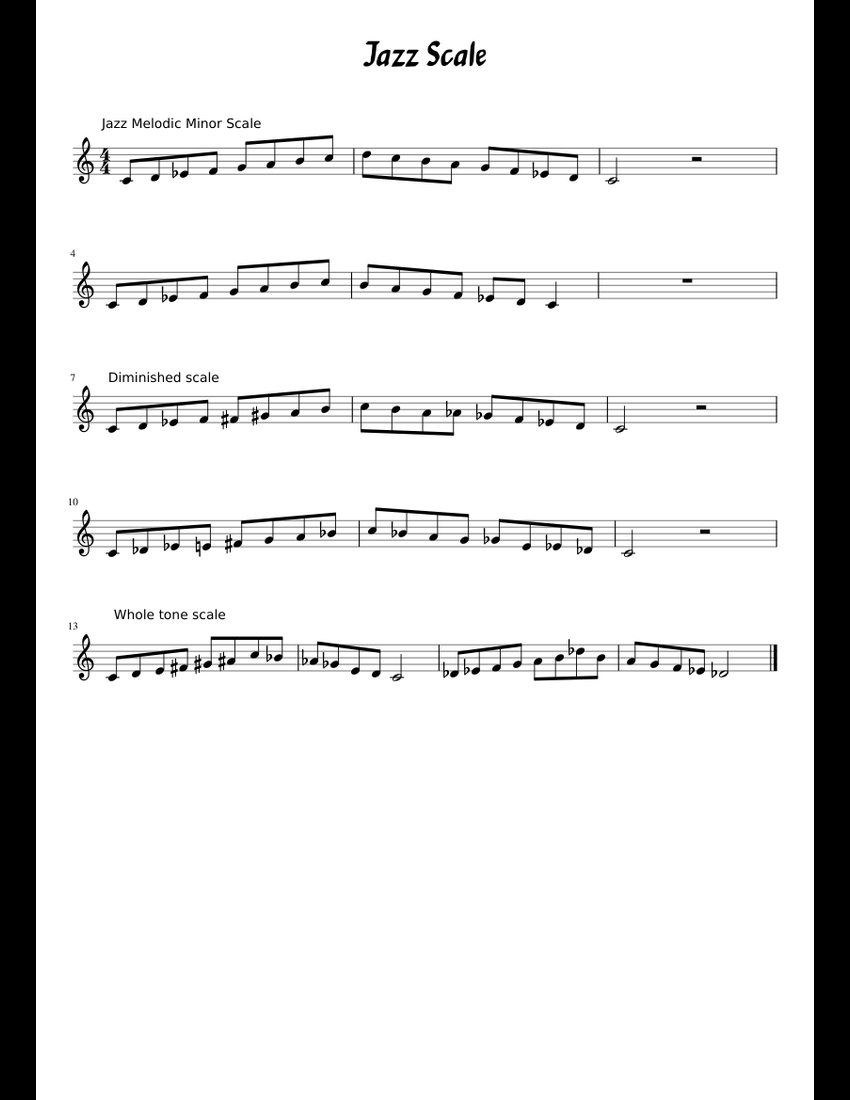 Jazz Scale Sheet Music For Trumpet Download Free In PDF Or MIDI Jazz Scale Sheet Music For Trumpet Download Free In PDF Or MIDI
