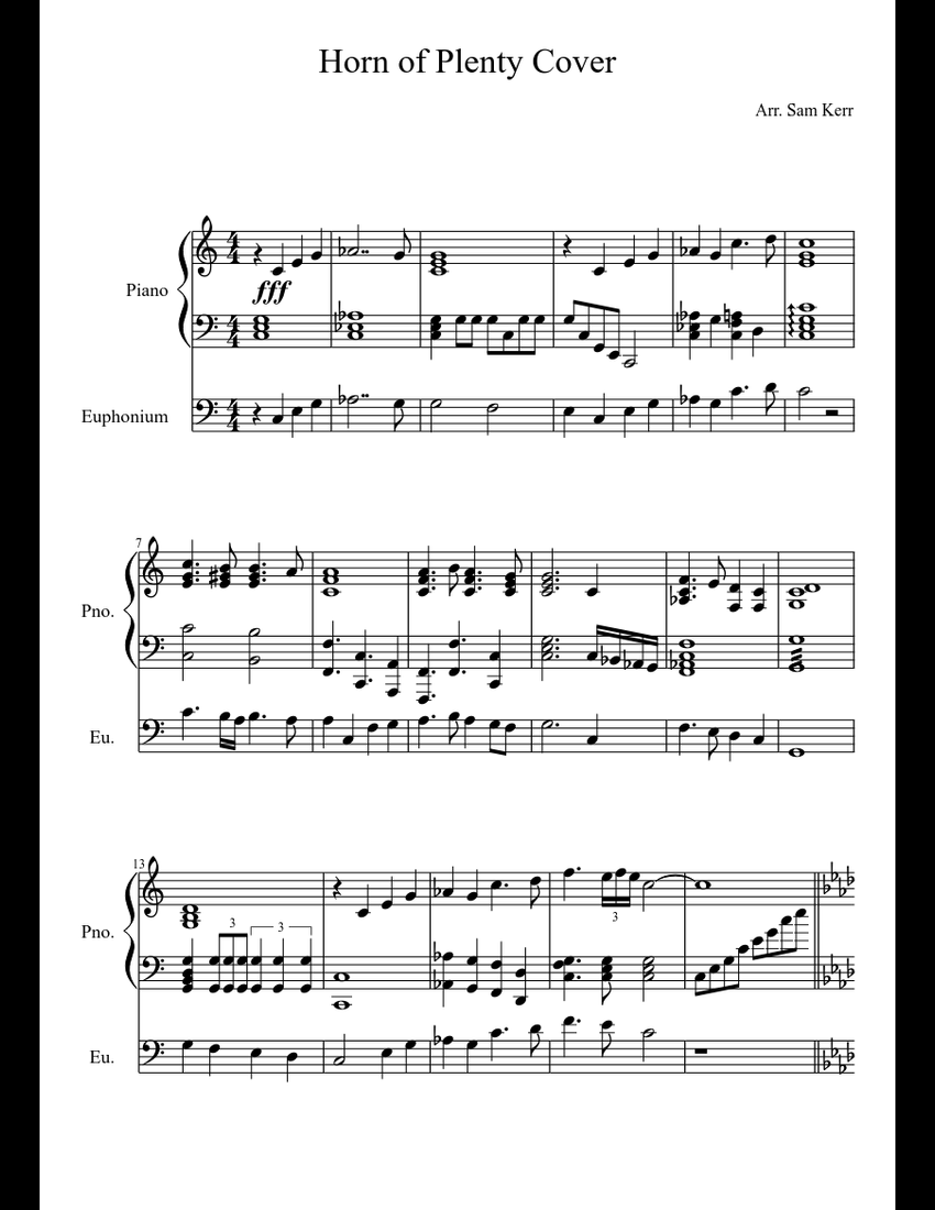 Panem Anthem Cover sheet music download free in PDF or MIDI