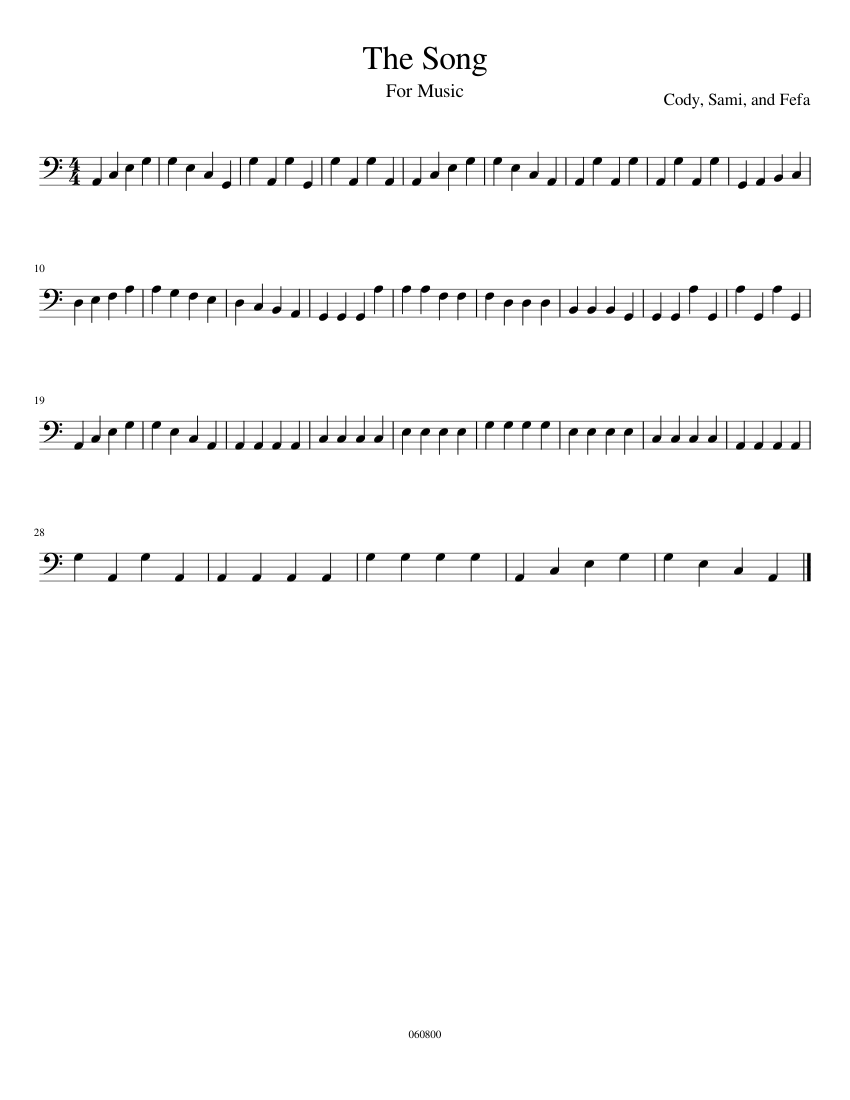 The Song Sheet music for Timpani (Solo) | Musescore.com