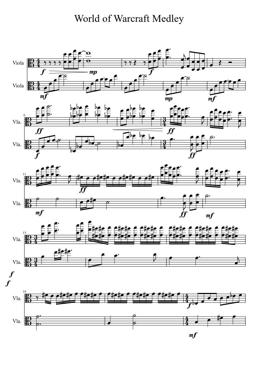 World Of Warcraft Invincible Piano Sheet Music Music