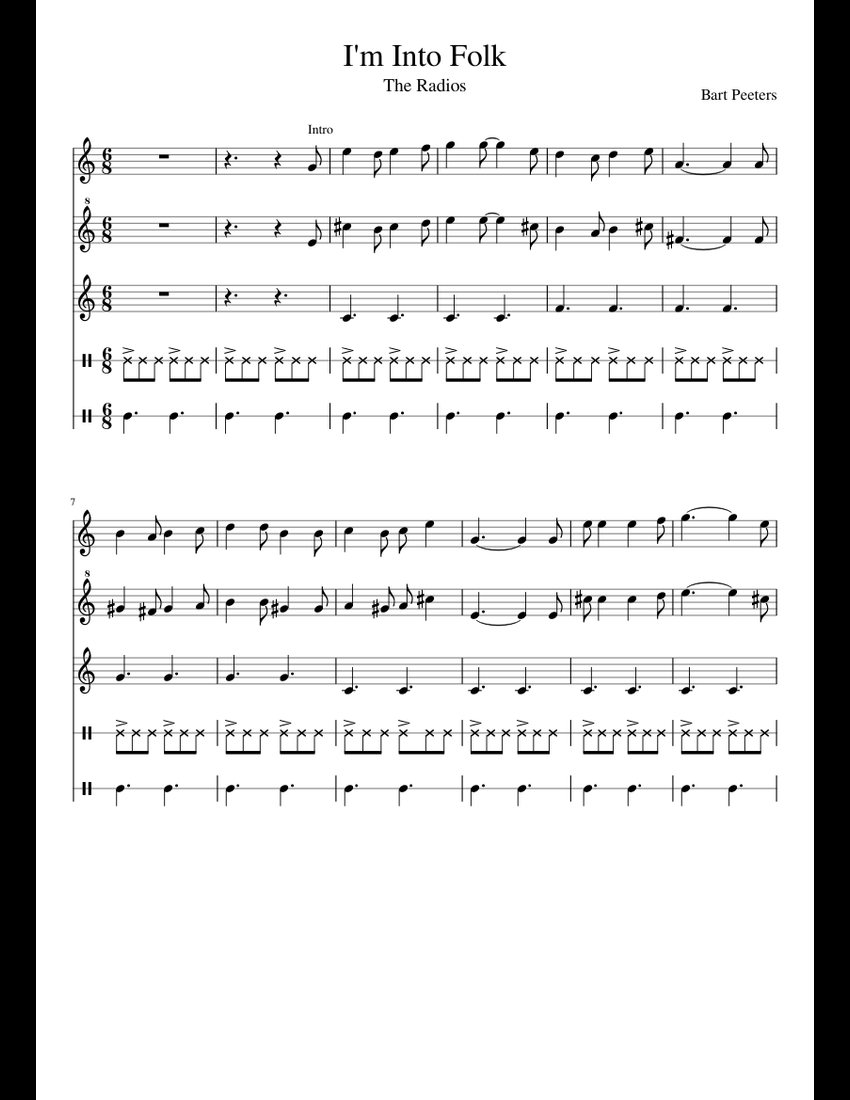 I'm Into Folk sheet music for Guitar download free in PDF or MIDI