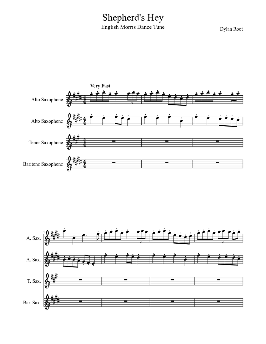 Shepherd's Hey Sheet music | Musescore.com