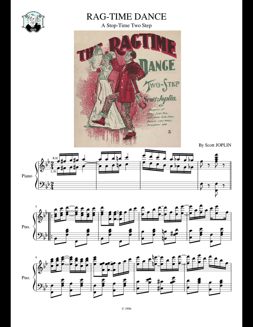 RAG TIME DANCE sheet music for Piano, Percussion download free in PDF ...