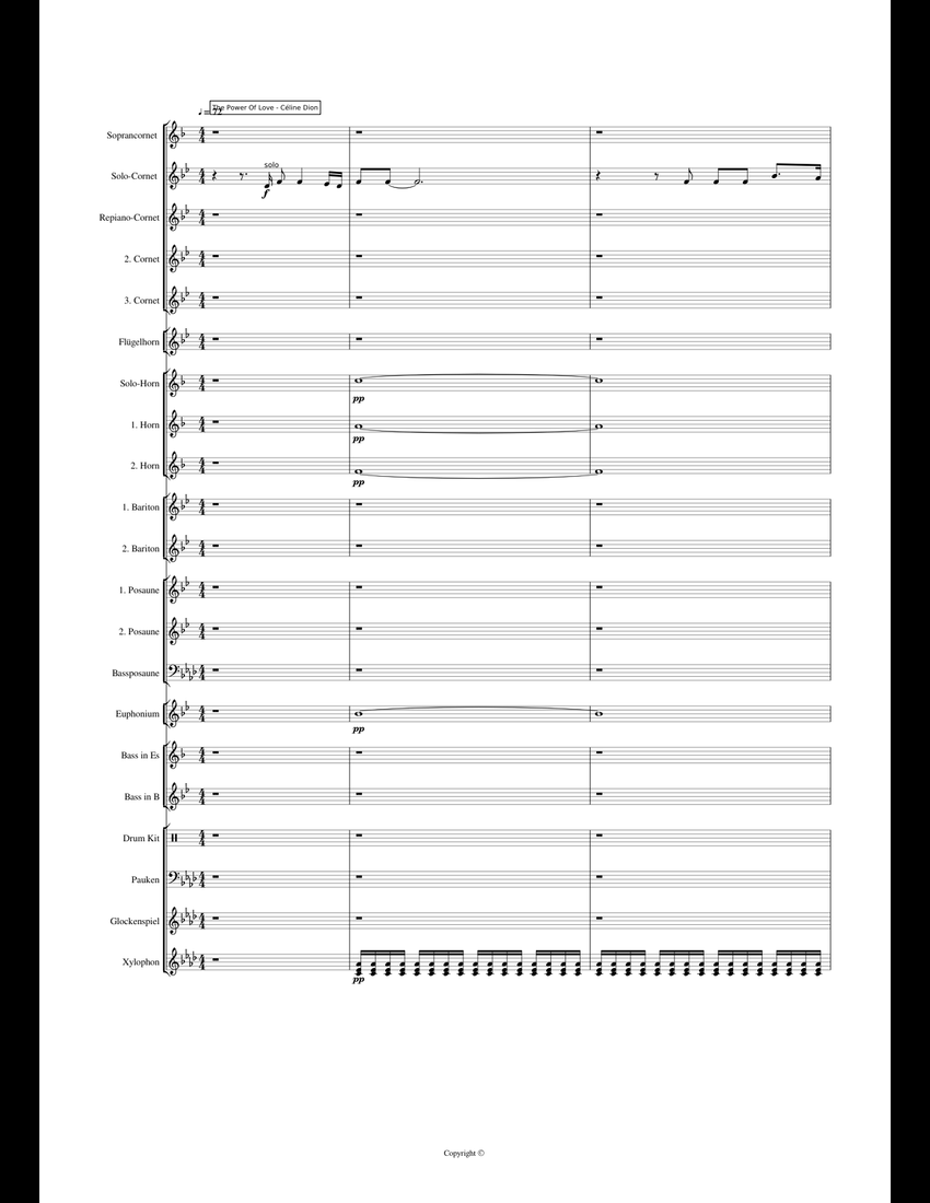 Power Ballads sheet music for Trumpet, French Horn, Trombone, Tuba ...