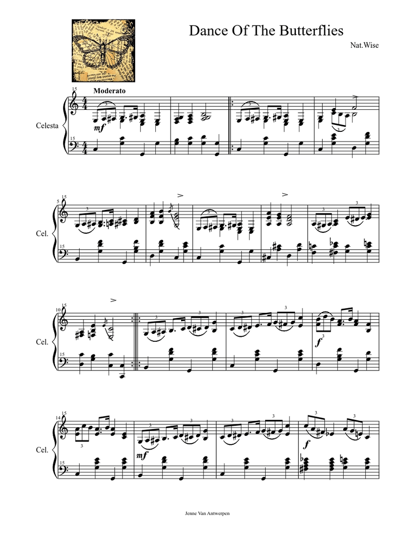 Dance Of The Butterflies Sheet music | Musescore.com