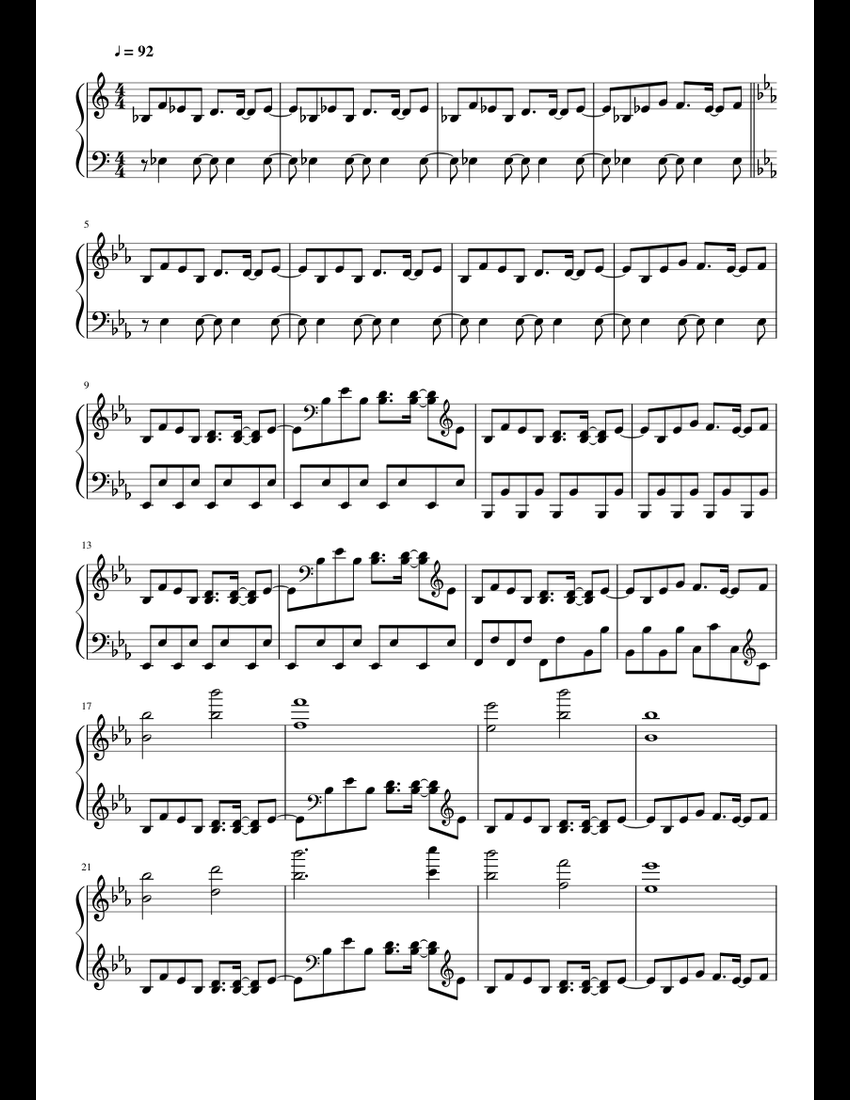 Undertale OST 071 Undertale sheet music for Piano download free in PDF or MIDI