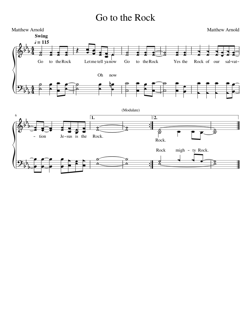 Go to the Rock Sheet music for Piano (Solo) | Musescore.com