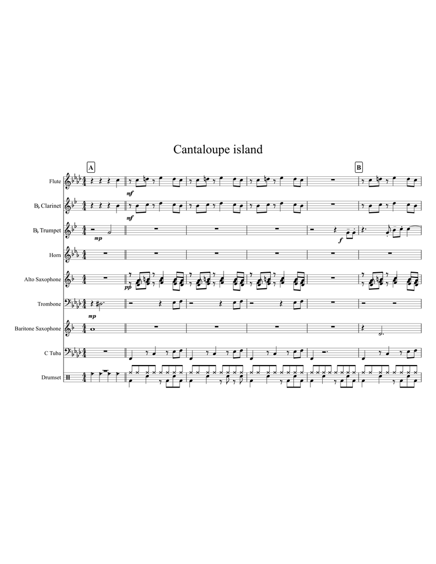 Cantaloupe island Sheet music | Download free in PDF or MIDI | Musescore.com