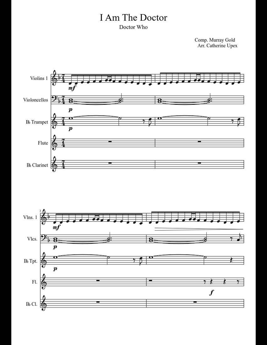 I Am The Doctor sheet music download free in PDF or MIDI