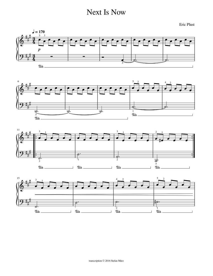 Next Is Now sheet music for Piano download free in PDF or MIDI