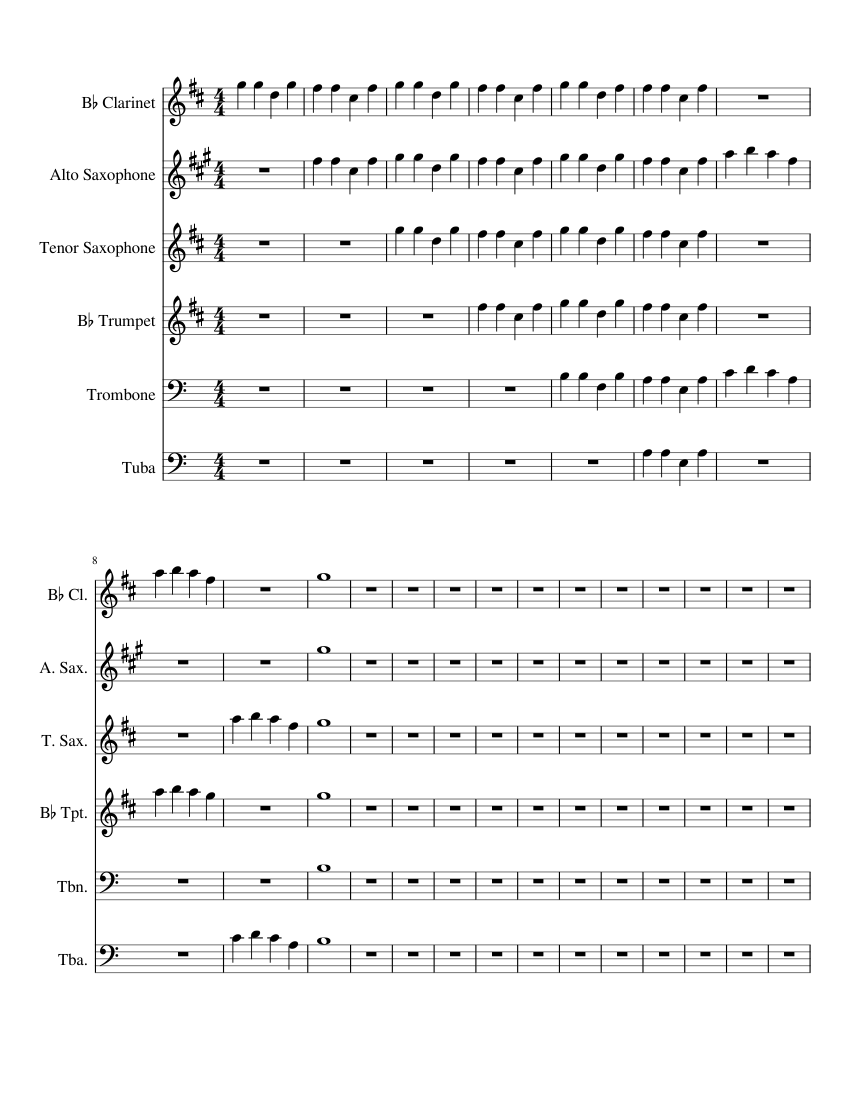 Armory Sheet music for Clarinet, Alto Saxophone, Tenor Saxophone ...