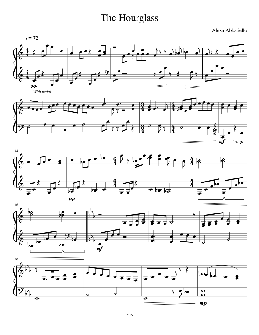 The Hourglass Sheet music for Piano (Solo) | Musescore.com