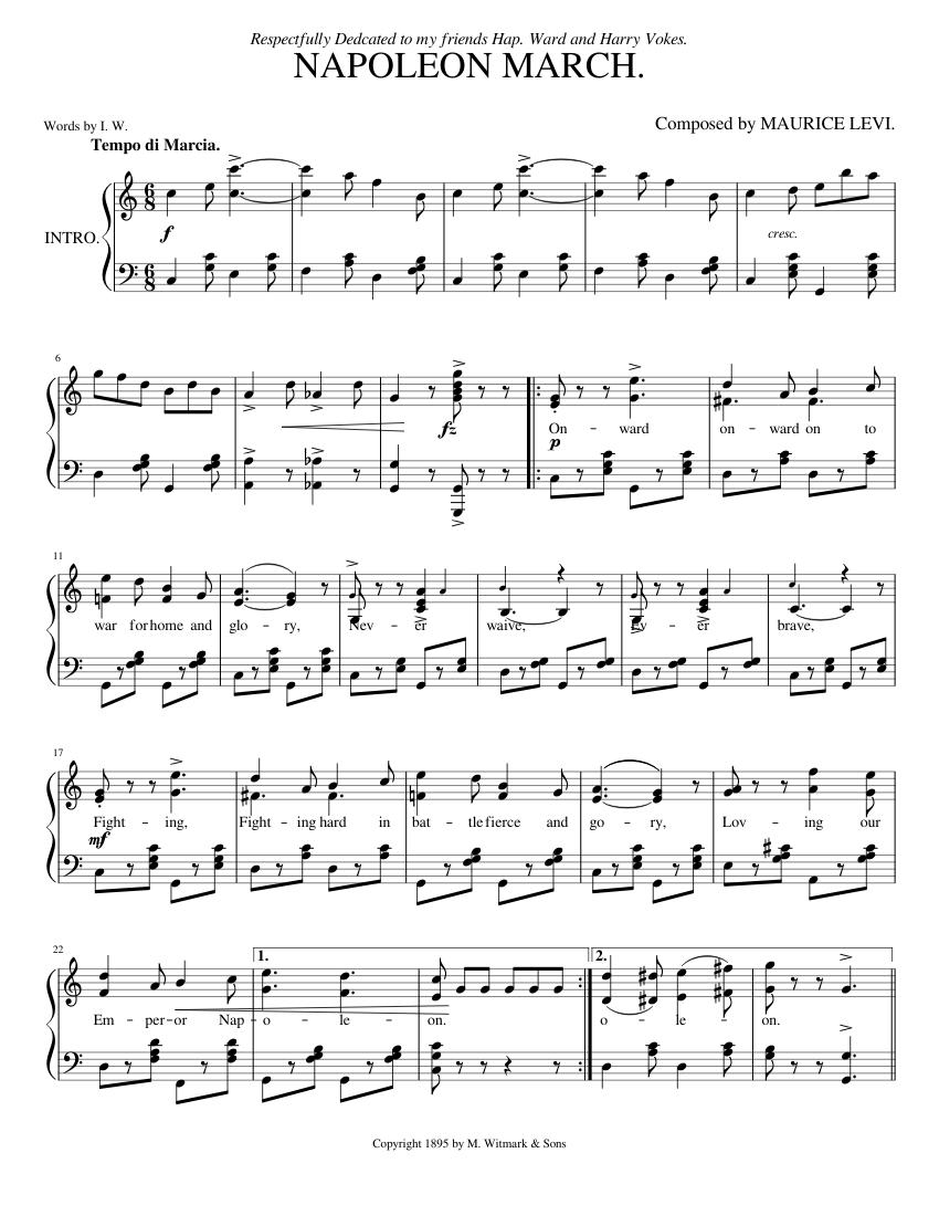 Napoleon March Sheet music for Piano (Solo) | Musescore.com