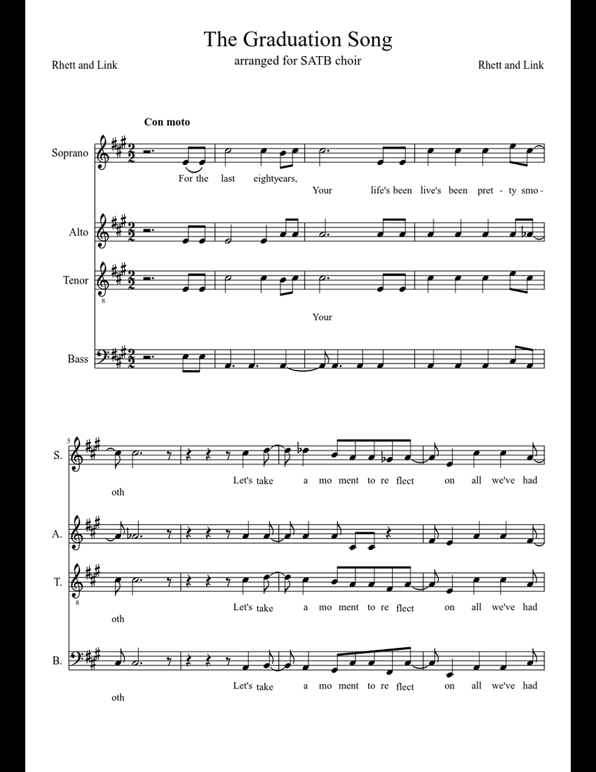 The Graduation Song sheet music for Voice download free in PDF or MIDI