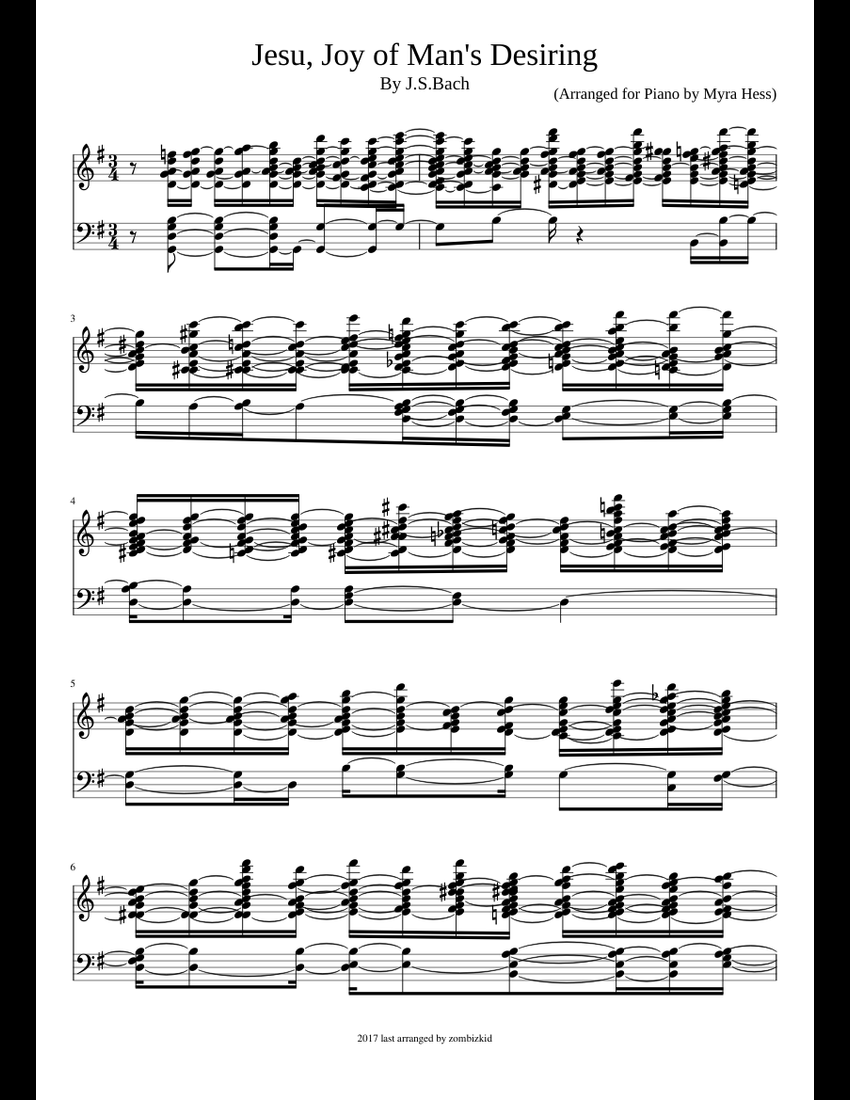 Jesu, Joy of Man's Desiring sheet music for Strings download free in ...