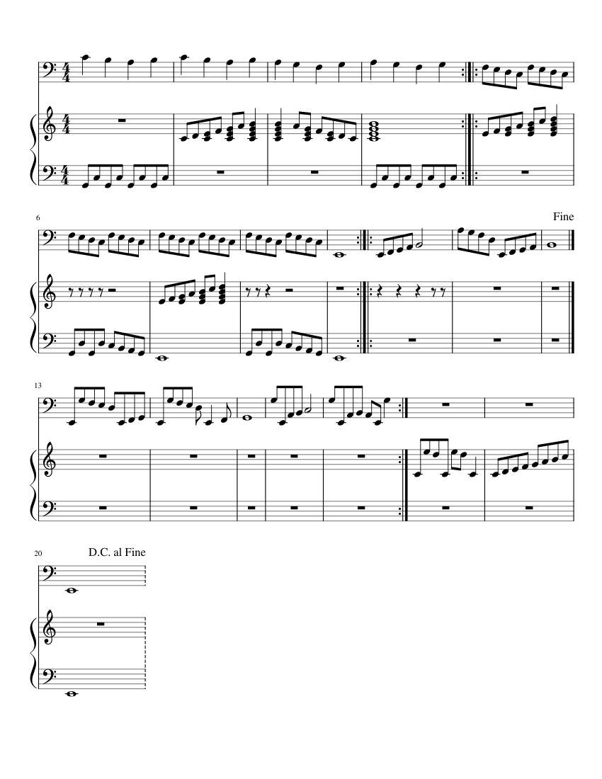 no name yet Sheet music for Piano, Vocals (Piano-Voice) | Musescore.com