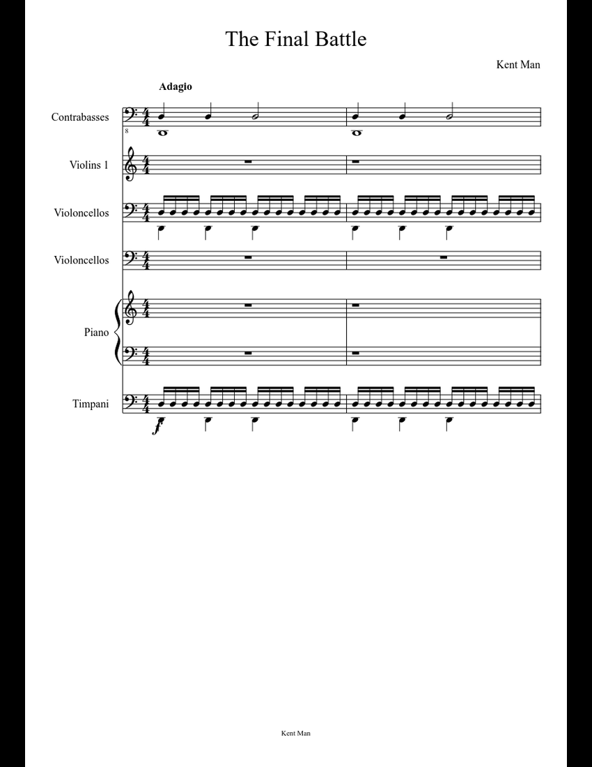 The Final Battle sheet music download free in PDF or MIDI