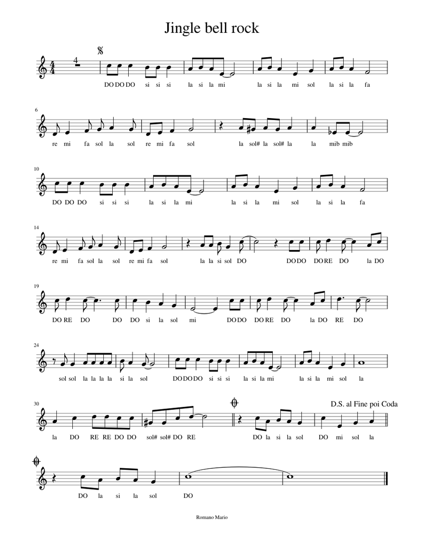 Jingle bell rock Sheet music | Musescore.com