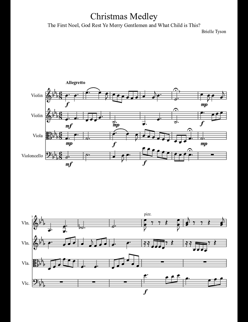 Christmas Medley sheet music download free in PDF or MIDI