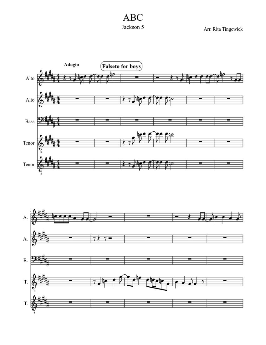 ABC Sheet music | Download free in PDF or MIDI | Musescore.com