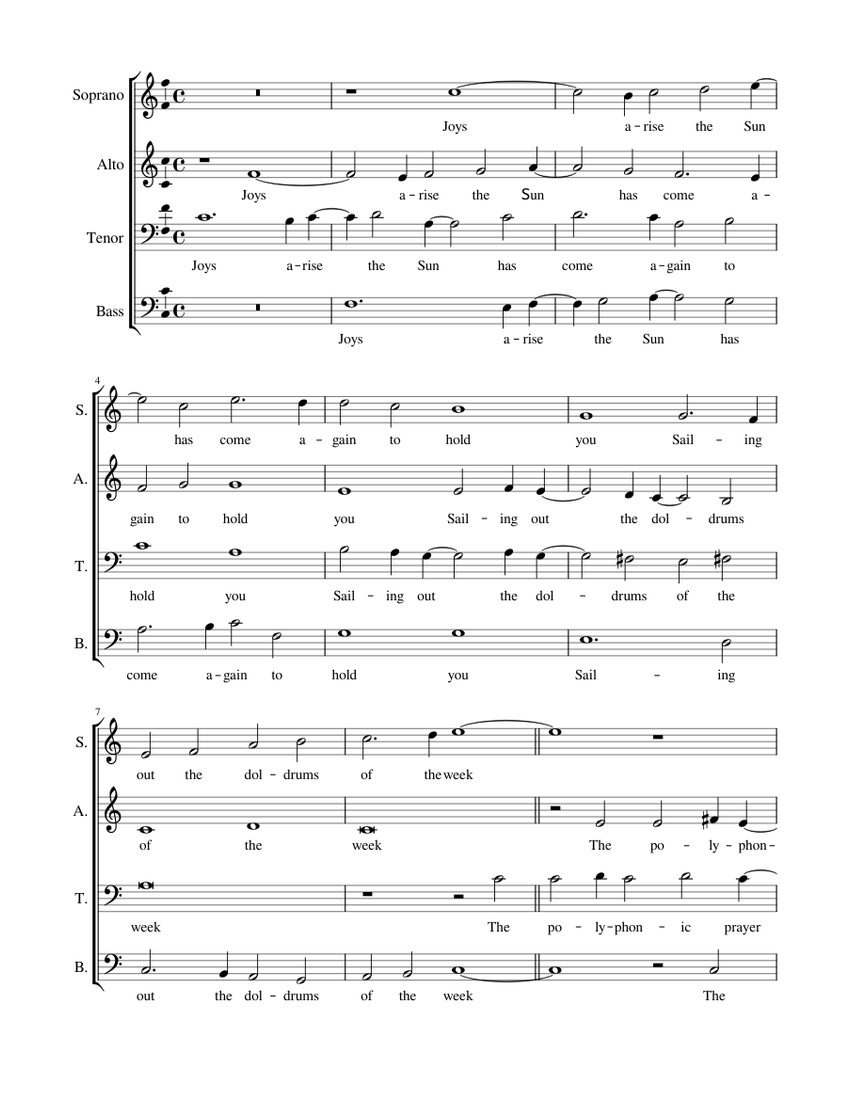 Polyphonic composition based on Empire Ants by Gorillaz sheet music for ...