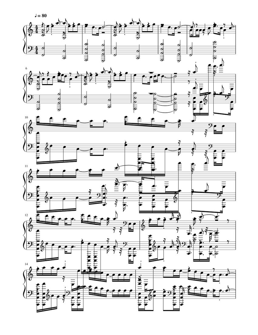 Diamonds Sheet music for Piano (Solo) | Musescore.com