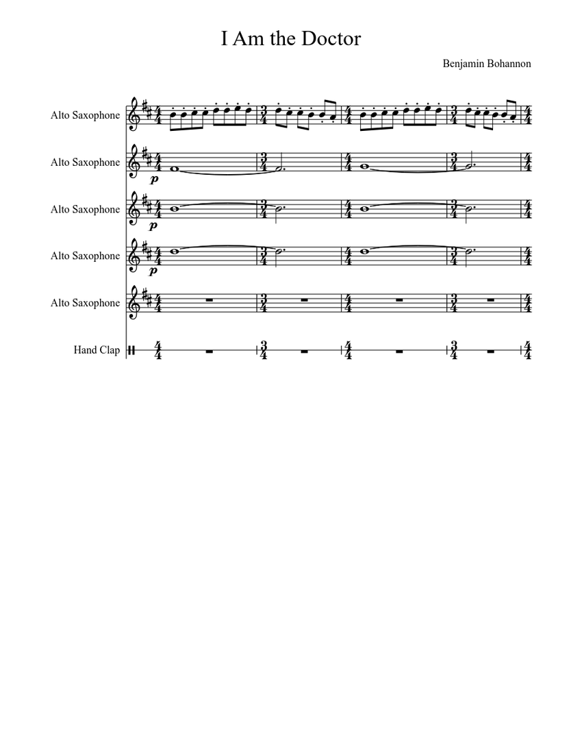I Am the Doctor Sheet music | Musescore.com