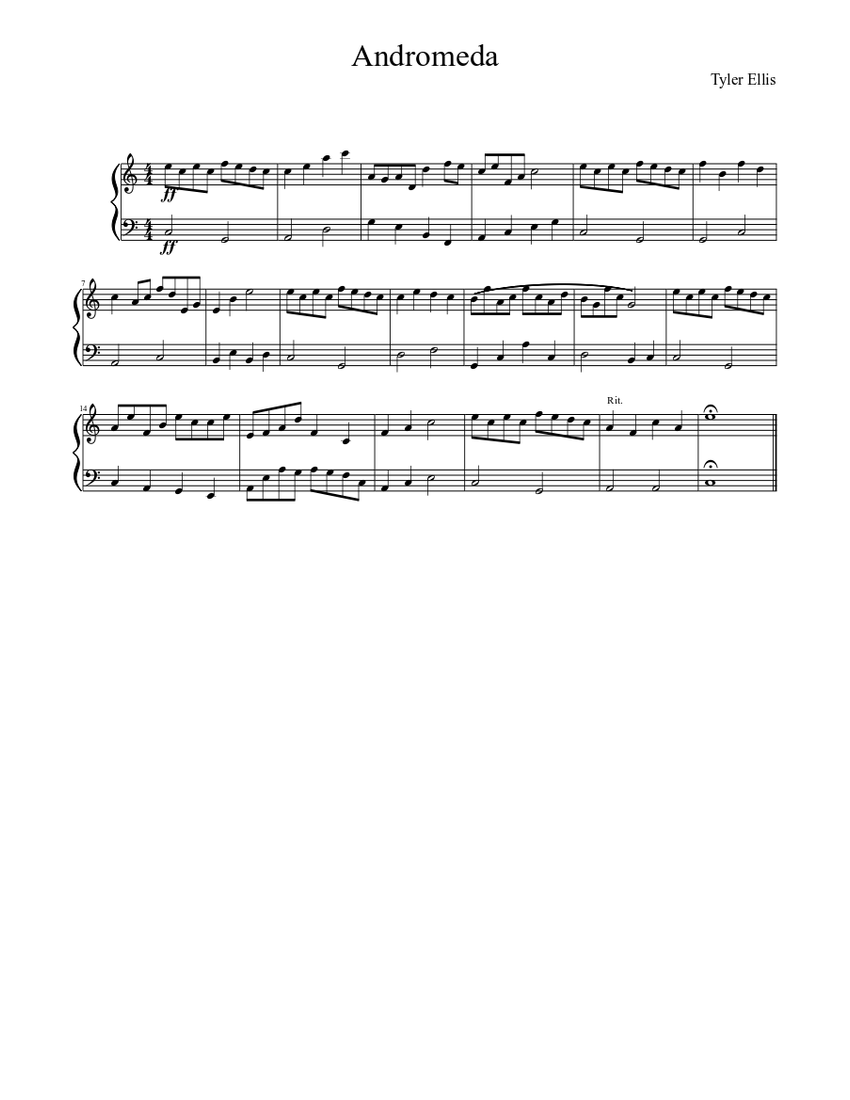 Andromeda Sheet music | Musescore.com