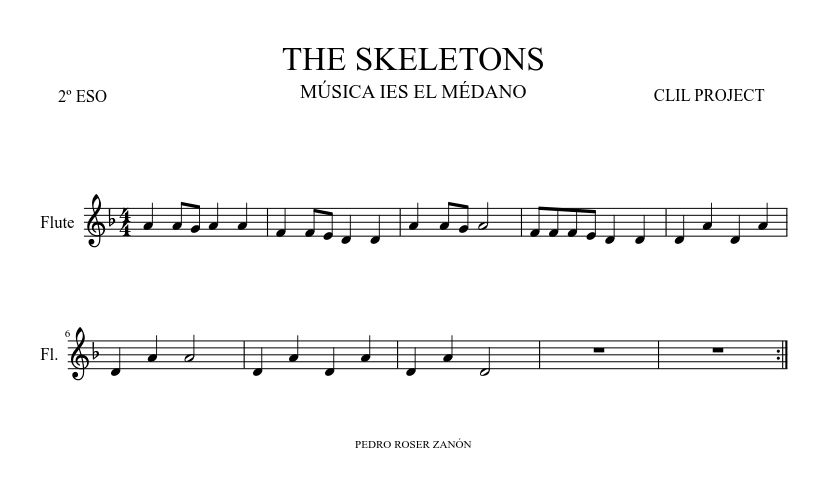 LOS ESQUELETOS Sheet music | Download free in PDF or MIDI | Musescore.com