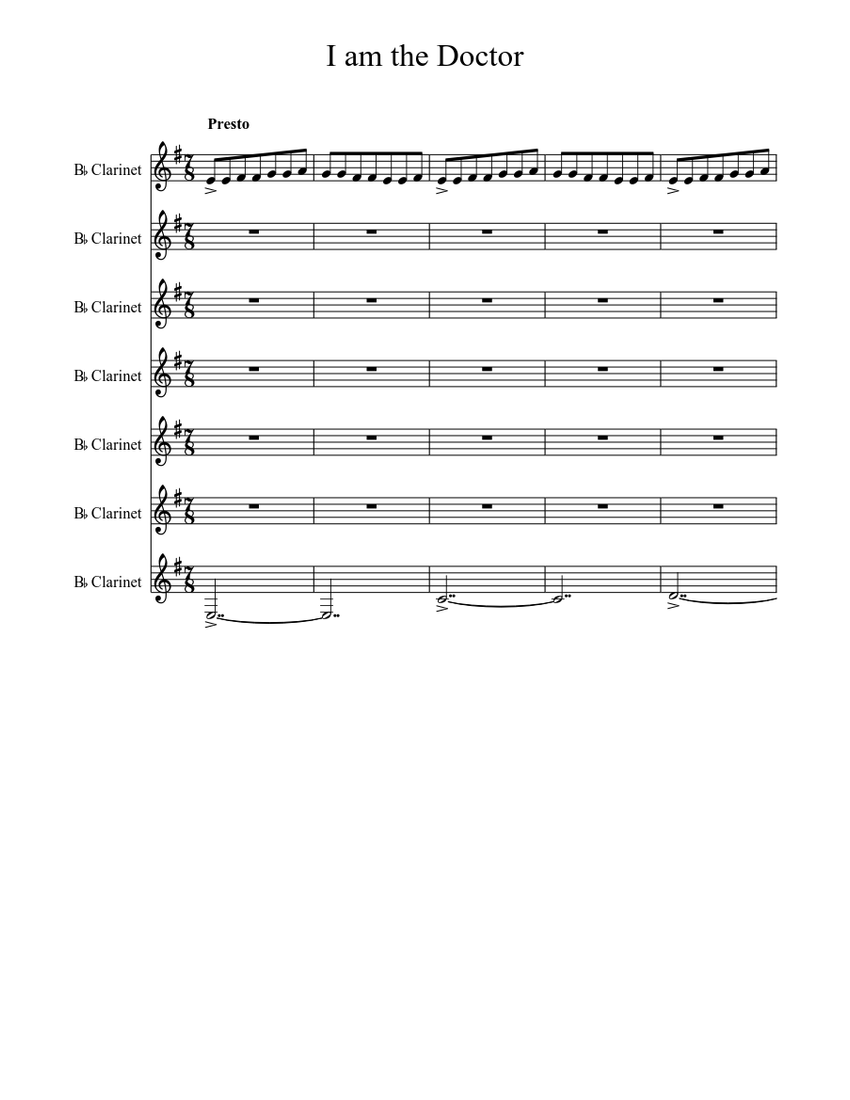 I am the Doctor Sheet music | Download free in PDF or MIDI | Musescore.com