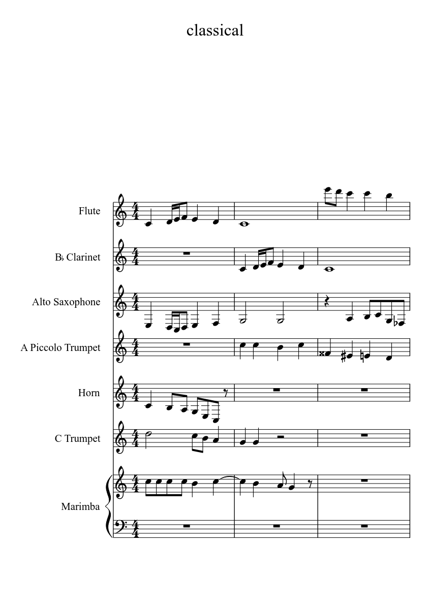 classical sheet music download free in PDF or MIDI