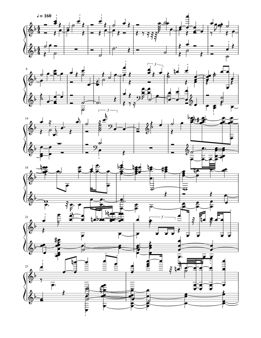 Relaxation BUT IT'S MIDI Sheet music for Piano (Solo) | Musescore.com