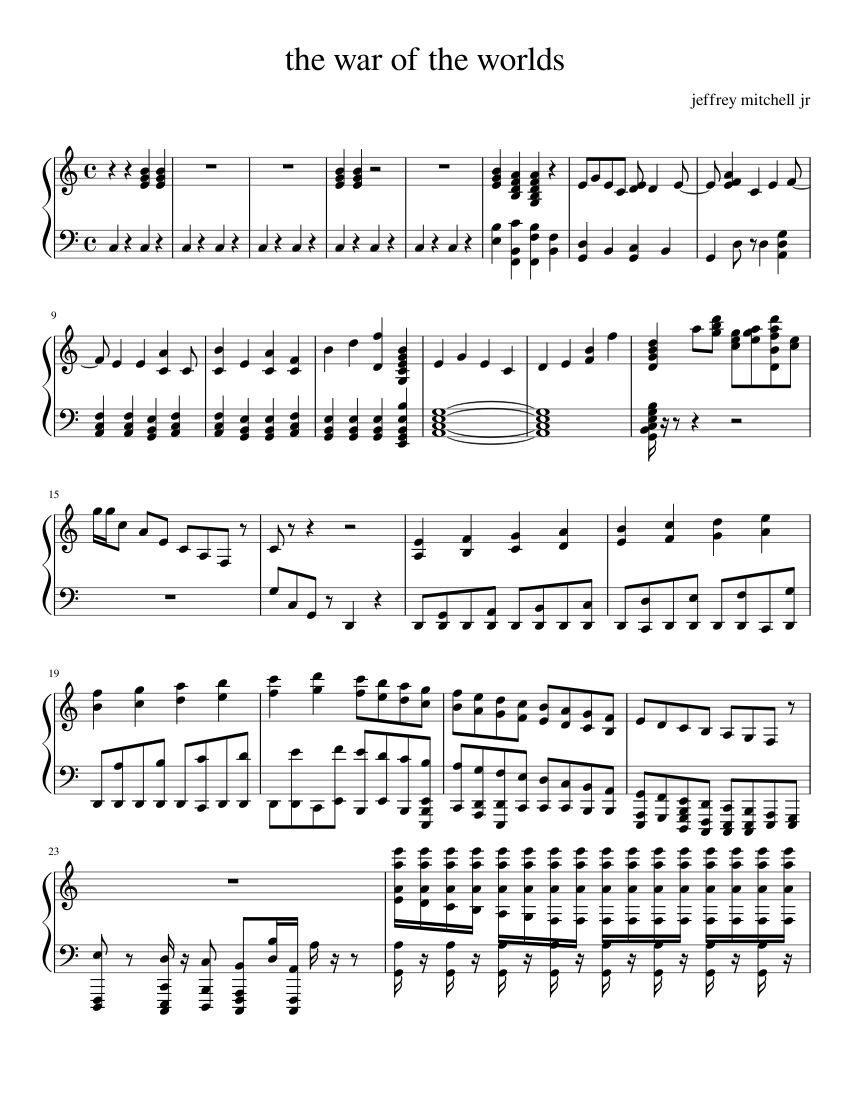 WW1 Sheet music for Piano (Solo) | Musescore.com