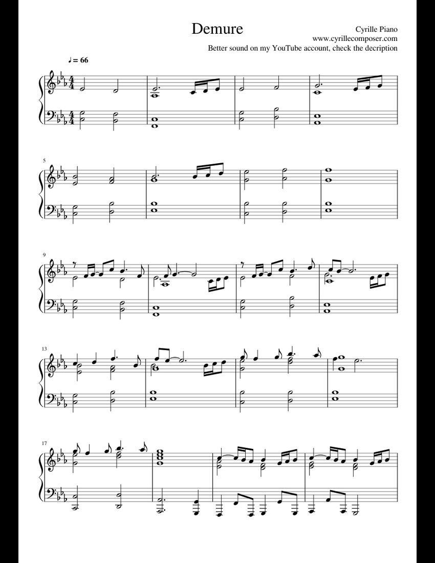 Easy, modern piano music (Romance) : I compose one music everyday for ...