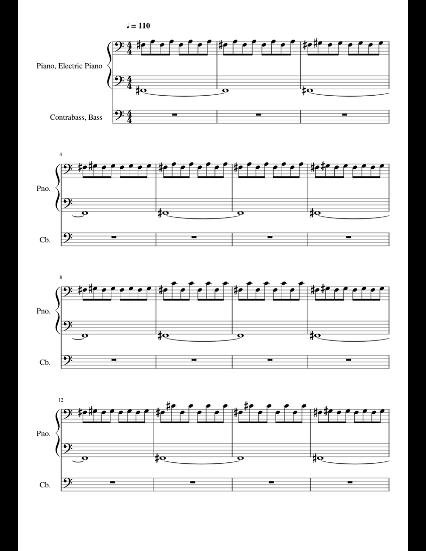 Granny OST - "Granny" (Horror Mobile Game) | Remastered sheet music for ...