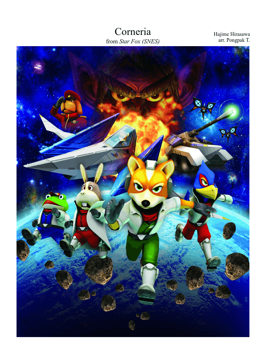 Corneria-Star Fox SNES sheet music download free in PDF or MIDI