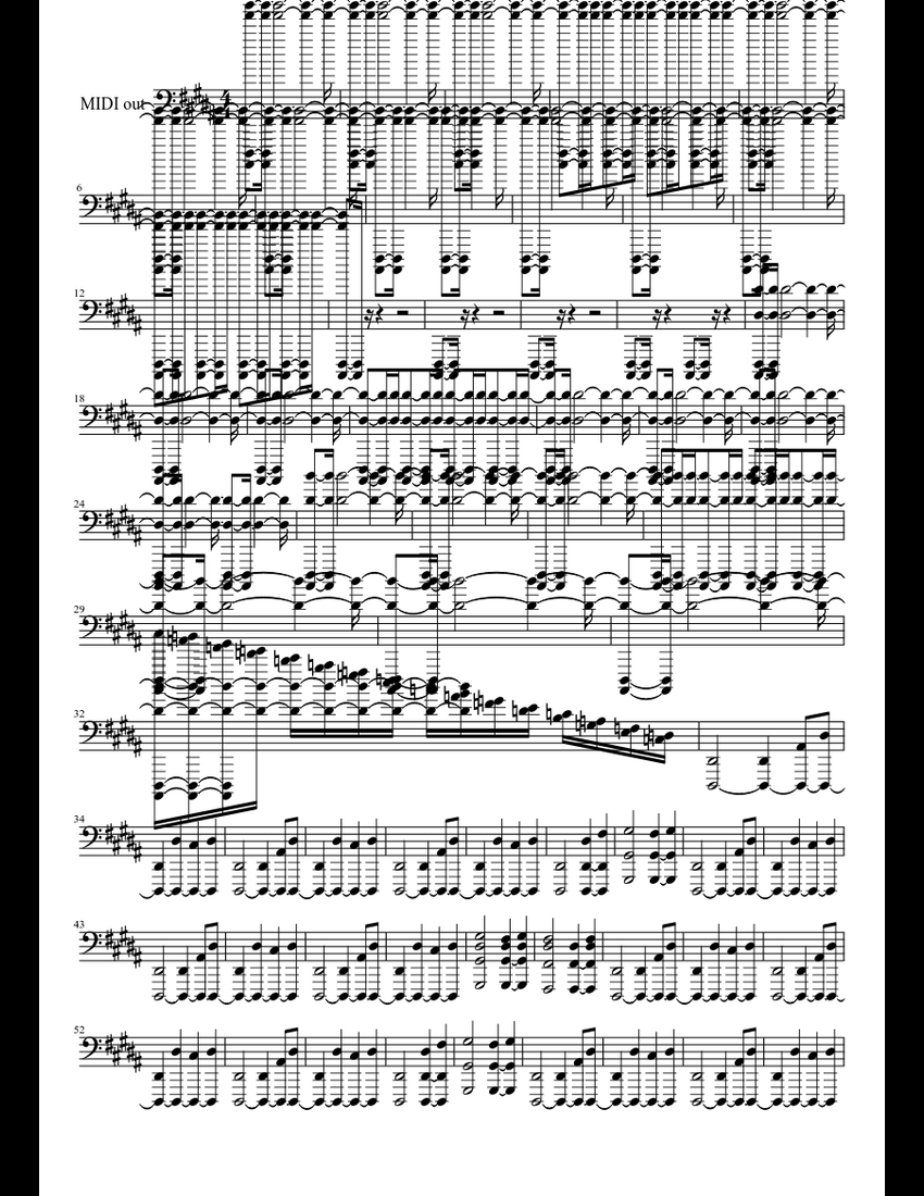 Bad Apple sheet music download free in PDF or MIDI