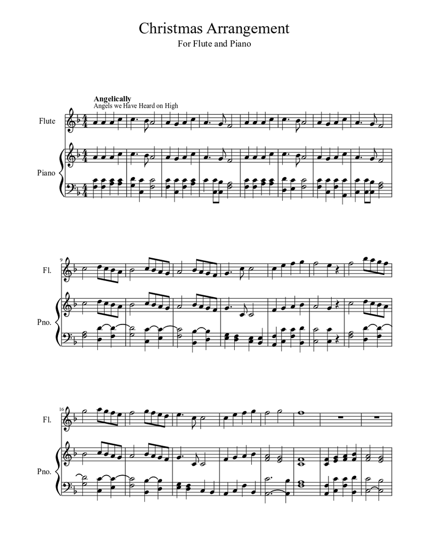 Christmas Arrangement Sheet music | Download free in PDF or MIDI ...