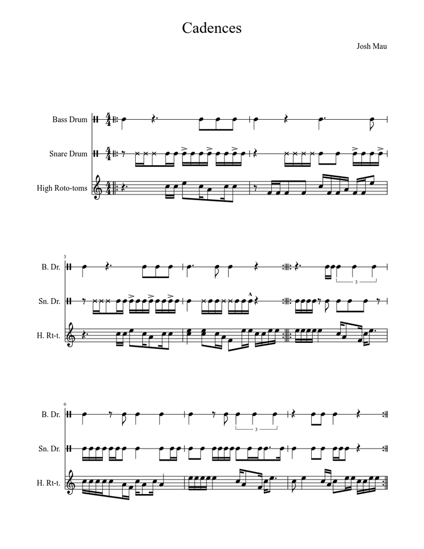 Cadences Sheet music | Musescore.com